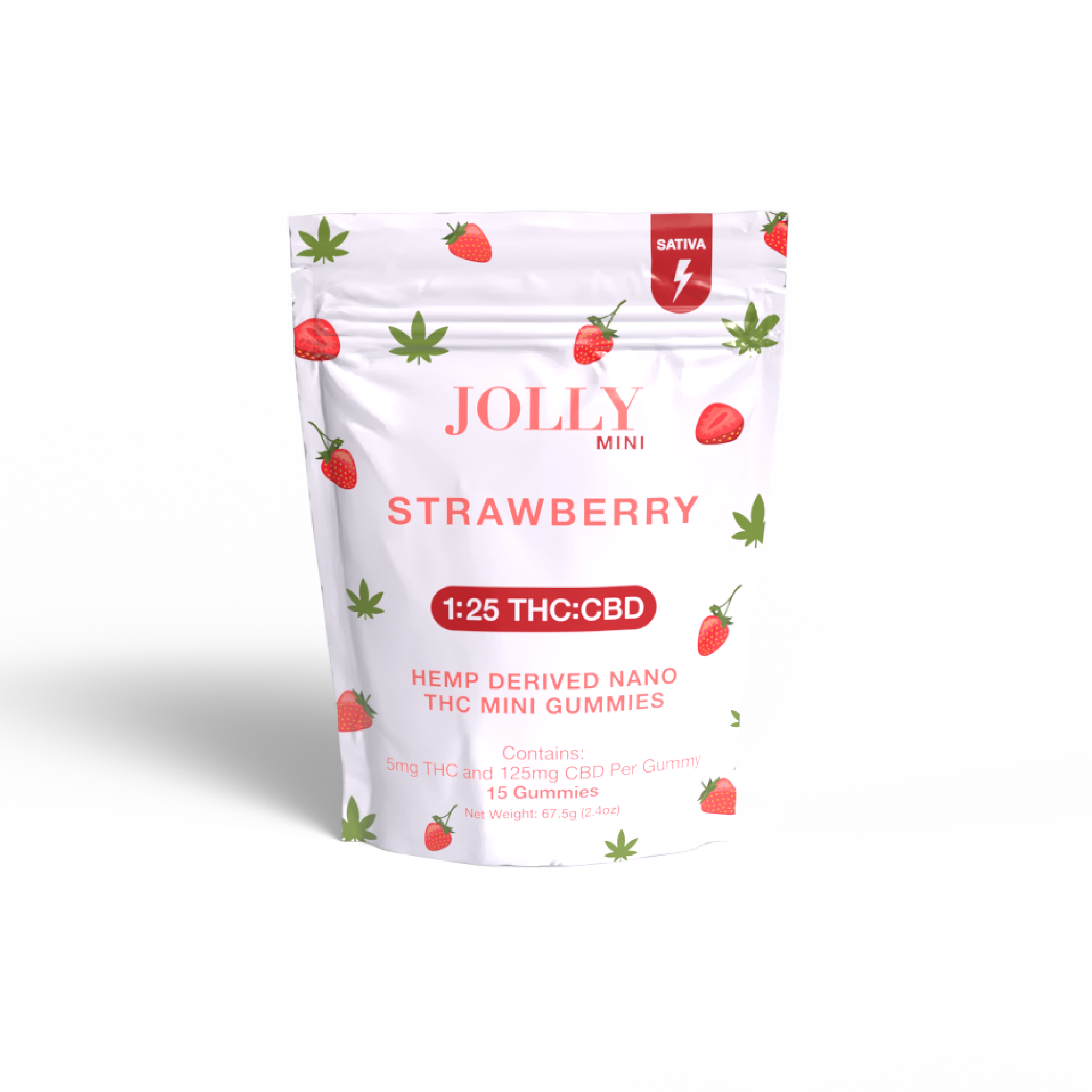 JOLLY 1:25 THC:CBD Strawberry Gummies