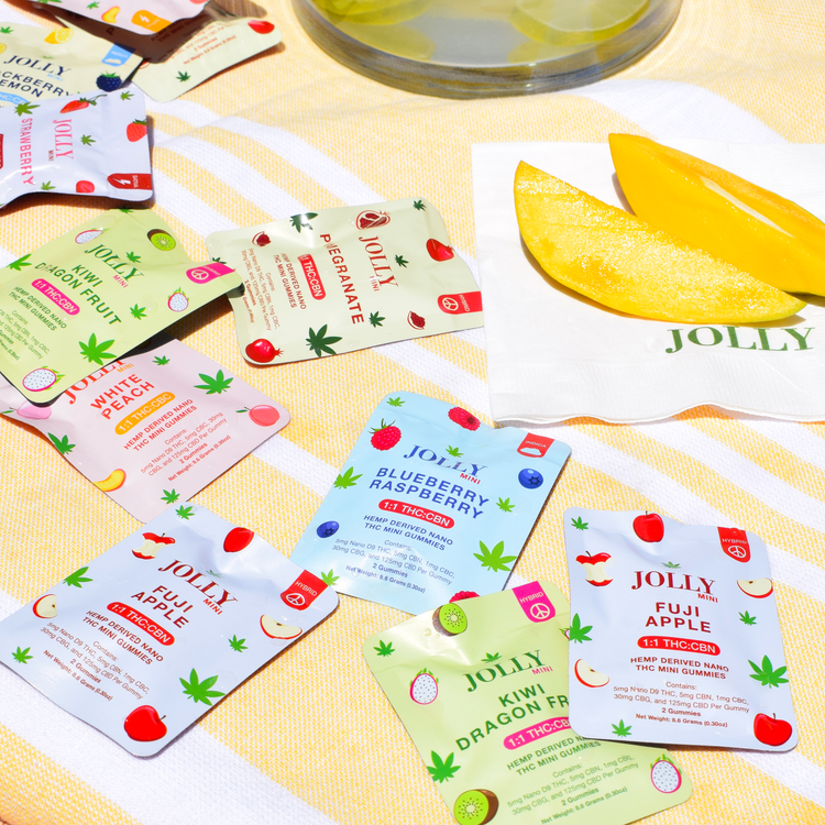 JOLLY - THC + CBD GUMMIES - SLEEP GUMMIES - CBD VAPES