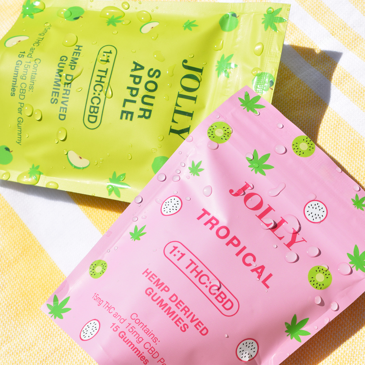 JOLLY - THC + CBD GUMMIES - SLEEP GUMMIES - CBD VAPES
